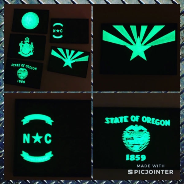 State Flag Patch - Glow In the Dark Edition – American Sheepdog